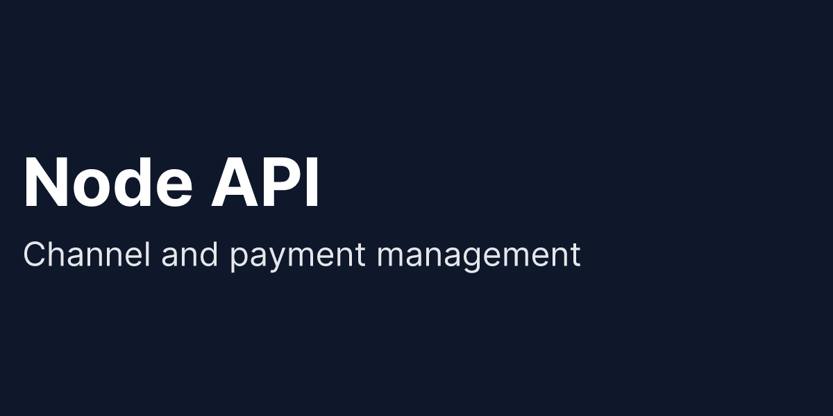 Node API - Hydranet Documentation