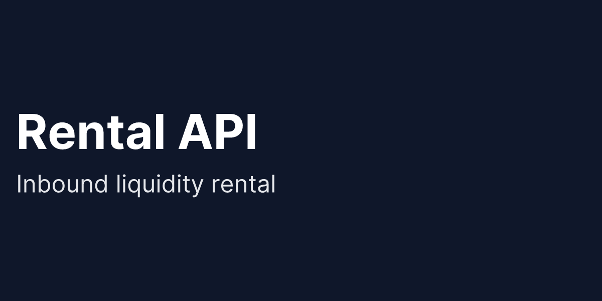 Rental API - Hydranet Documentation